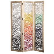 Handmade Wooden 6-foot Four Seasons Flowers Room Divider (China ...