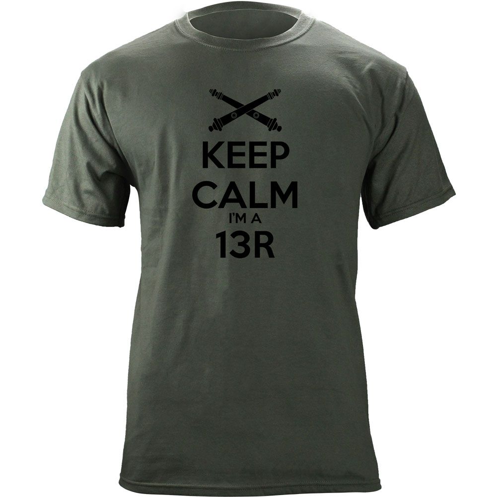 Classic Keep Calm I'm a 13R Army MOS T-Shirt - Walmart.com