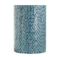 CC Home Furnishings Geometric Capiz Shell Inlay Accent Stool - 19.5 ...