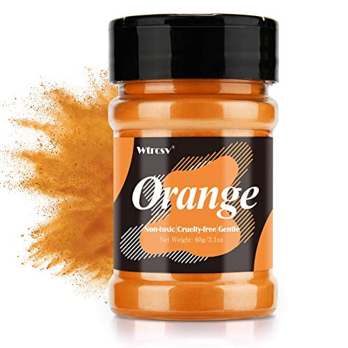 Orange Mica Powder - 2.1 Ounces/ 60 Grams - Natural Epoxy Resin Dye ...