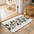 Magnolia Plant Flower Rectangle Rug 2'x3' Farm Vintage Wood Grain ...
