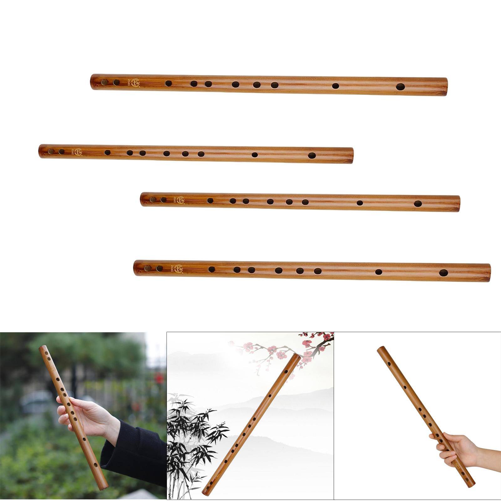 4x Flauta de Madera Tradicional Instrumento Musical de Madera de Gran ...