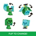 Minecraft Flippin' Figs 2-in-1 Fidget Figures, Creeper + Charged ...