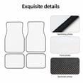 4-Piece Car Floor Mats Set, Flamingos Crystal Velvet Automotive Front ...