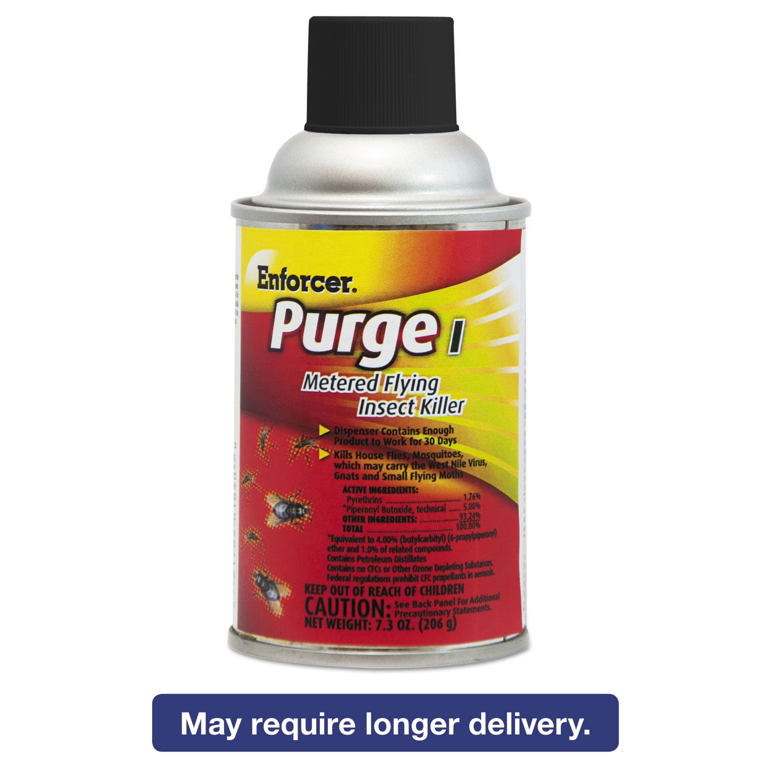 Enforcer Purge I Metered Flying Insect Killer, 7.3 oz Aerosol ...