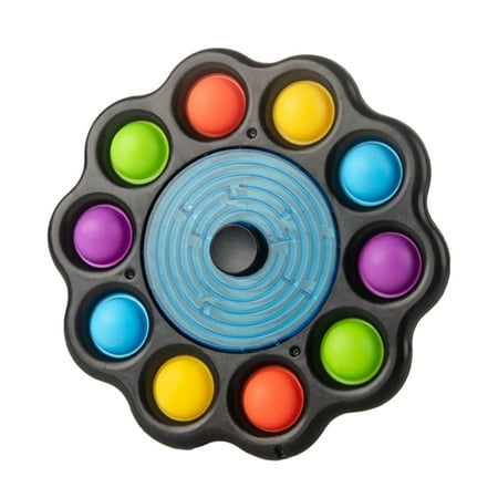 Rotating Rainbow Magic Bean Cube，Funny Stress Reliever Rotating Fidget ...
