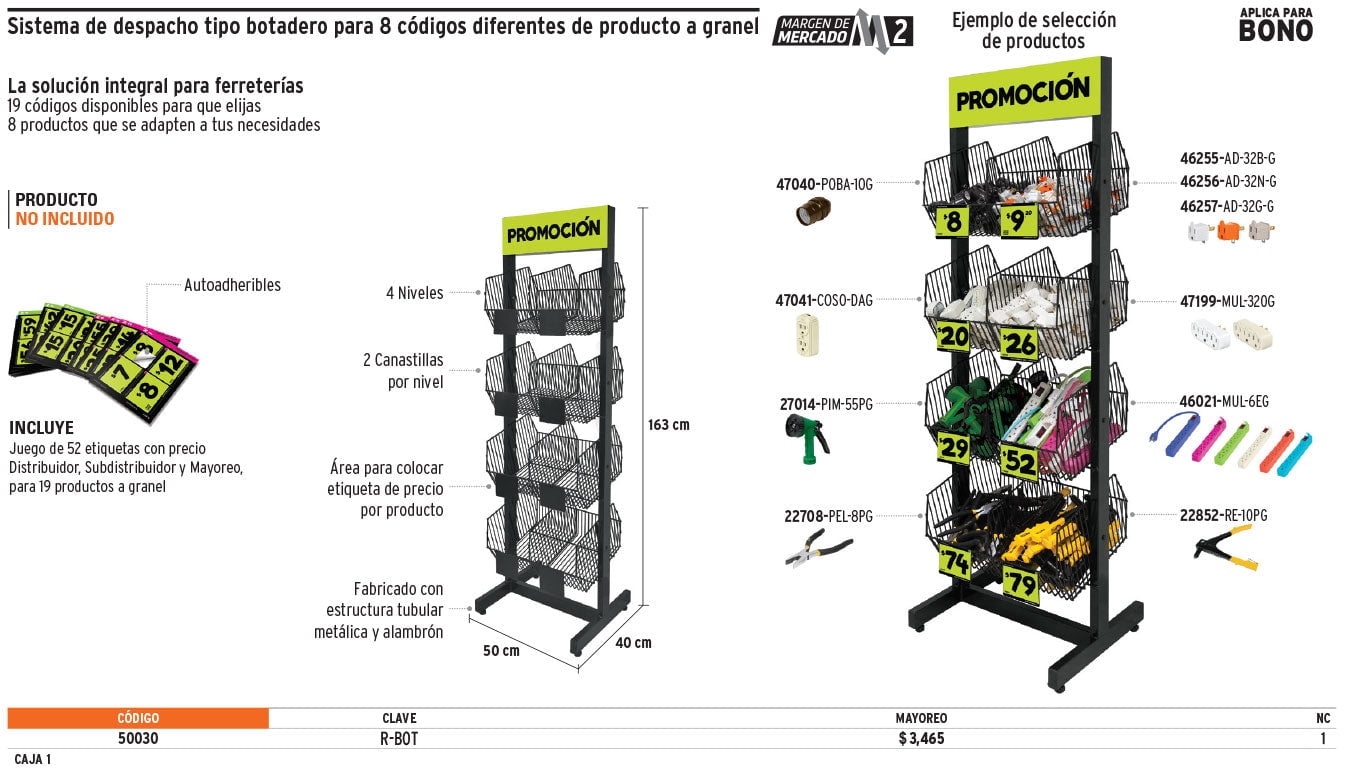 Rack botadero, metálico, 4 niveles, Truper Truper R-BOT | Bodega ...
