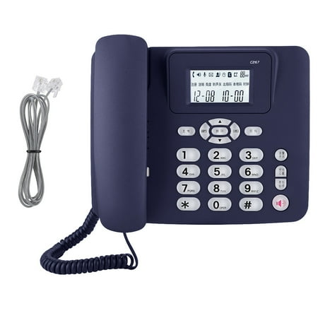 Peahefy Corded Telephone, Landline Phone, Plug And Play, Hotel For Home ...