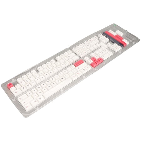 126 Key Keycaps, Pink White Mechanical Keyboard Keycap 126 Keys English ...