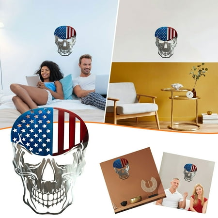 WREESH Metal Stealie Sign Wall Art Dead Head - Steal Your Face Art ...