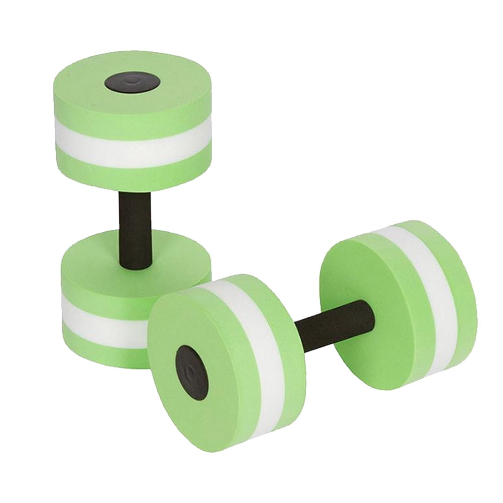 TureClos 1 Pair EVA Water Dumbbell Aquatic Elastic Barbell Aqua Fitness ...