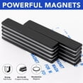 Neodymium Magnets, 5 Pack Black Super Strong Magnets Bar, Waterproof ...