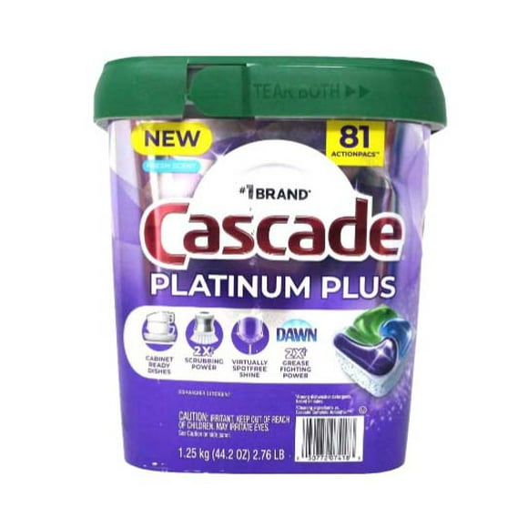 Cascade Dishwasher Detergent & Pods | Walmart.ca