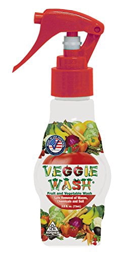 Veggie Wash Natural Fruit and Vegetable Wash, 2.5 fl. Oz. Spray ...
