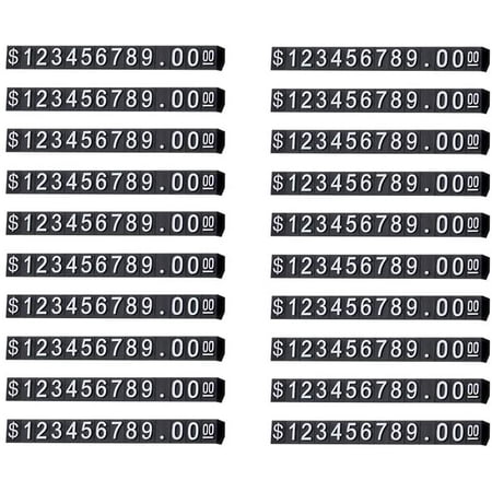 Mollytek 20 Sets Price Display Cube Adjustable Price Tag for Price ...