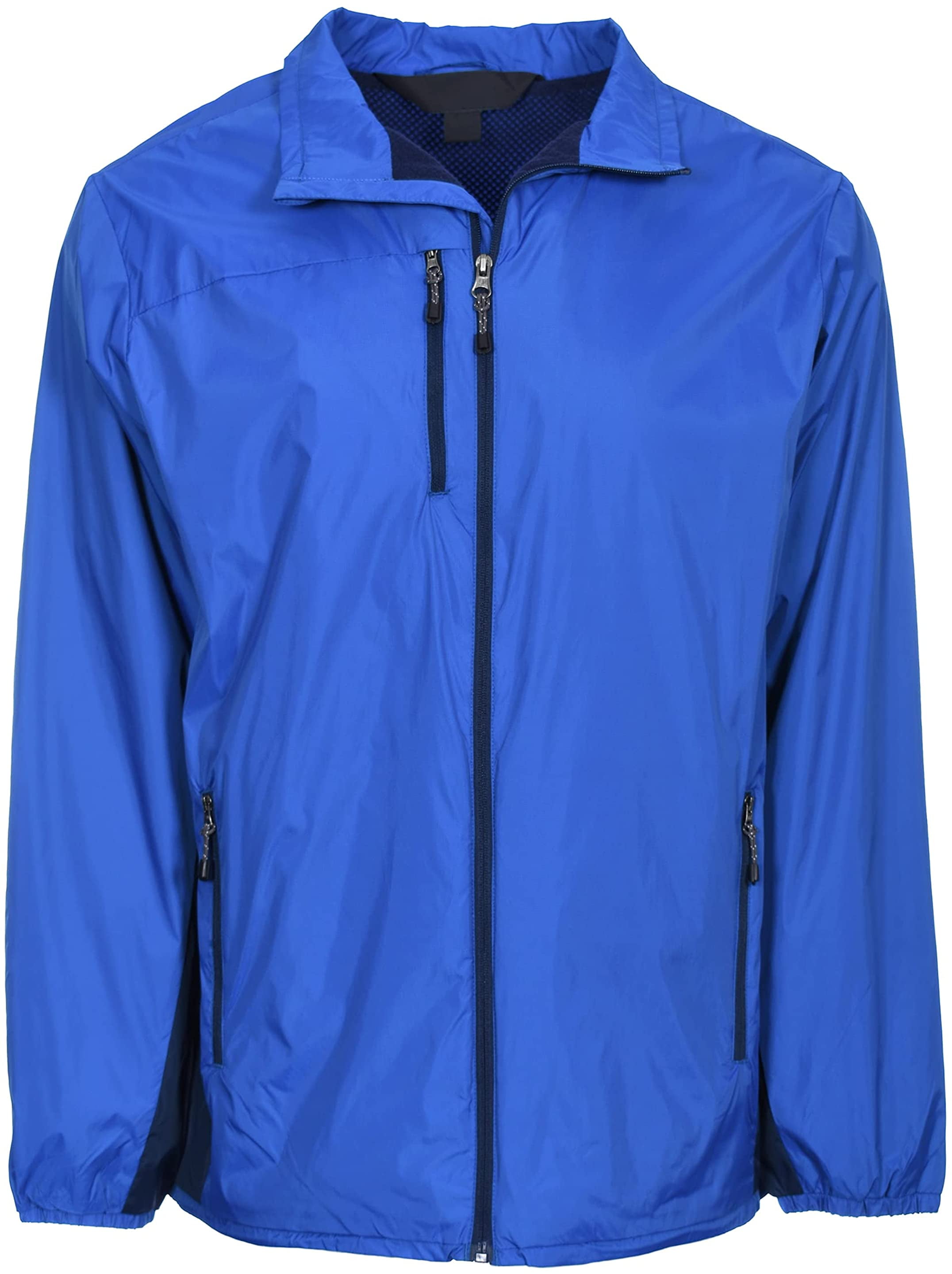 Tri-Mountain Men's Lightweight Nylon Windbreaker Lined Wind & Water ...