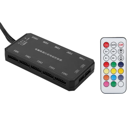 DC 12V Colorful Computer Cooling Fan Controller, Computer Fan ...