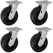 4-Piece Caster Set with Adjustable 6-inch Leveling Jacks for Baker ...