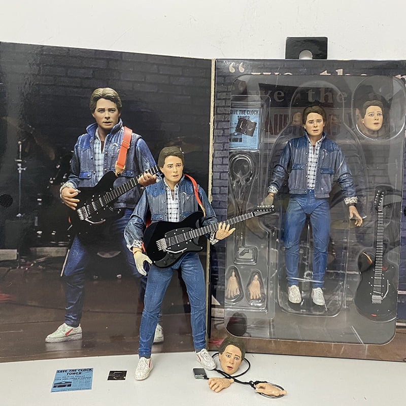 NECA-Figura de acción de Regreso al Futuro, Marty McFly, Biff Griff ...