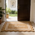 Aooww Natural Fiber Door Mat with Wave Edges From Ankang Design for Eco ...