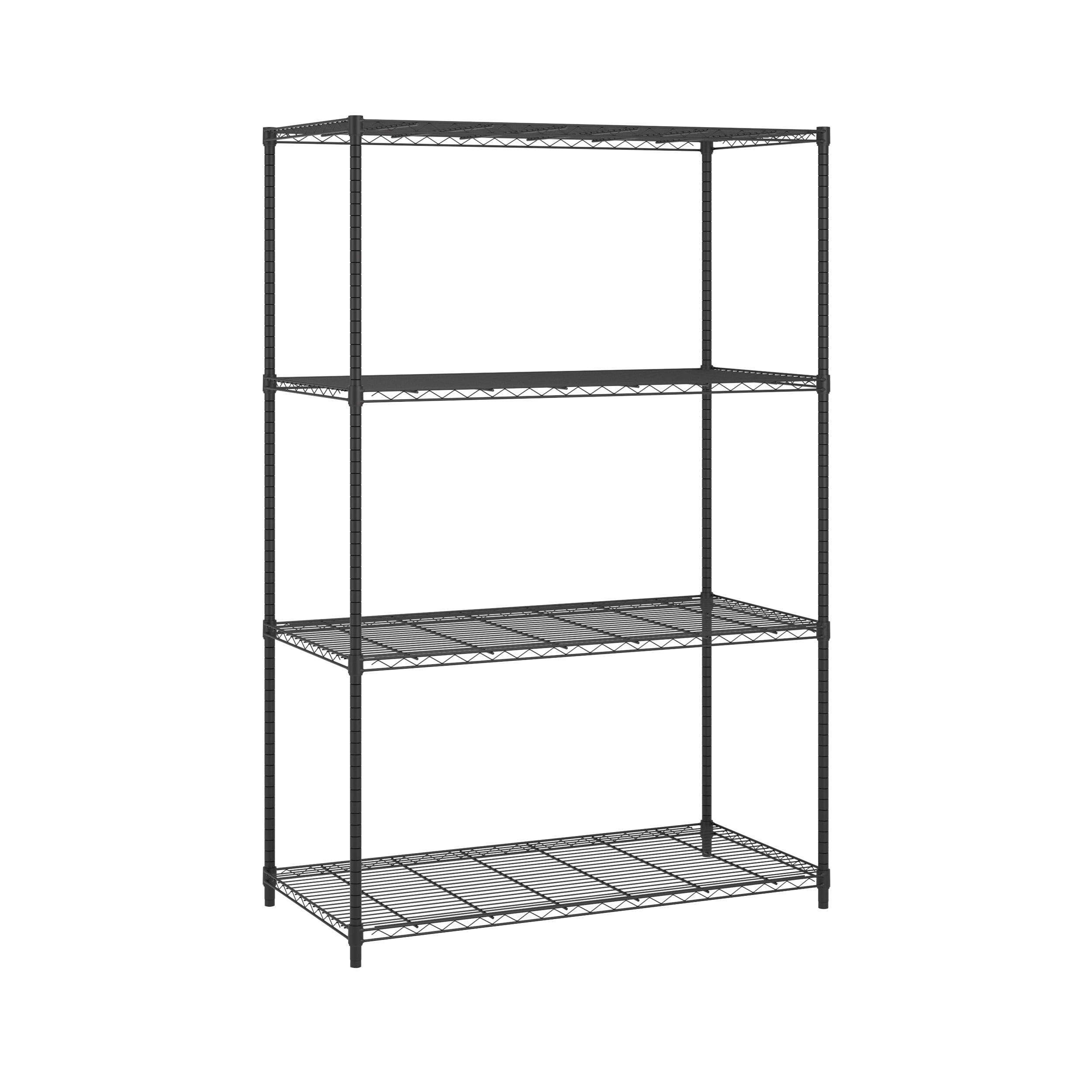 OFM Adjustable Wire Shelving Unit 36 x 72, 18" Deep, in Black (S367218 ...