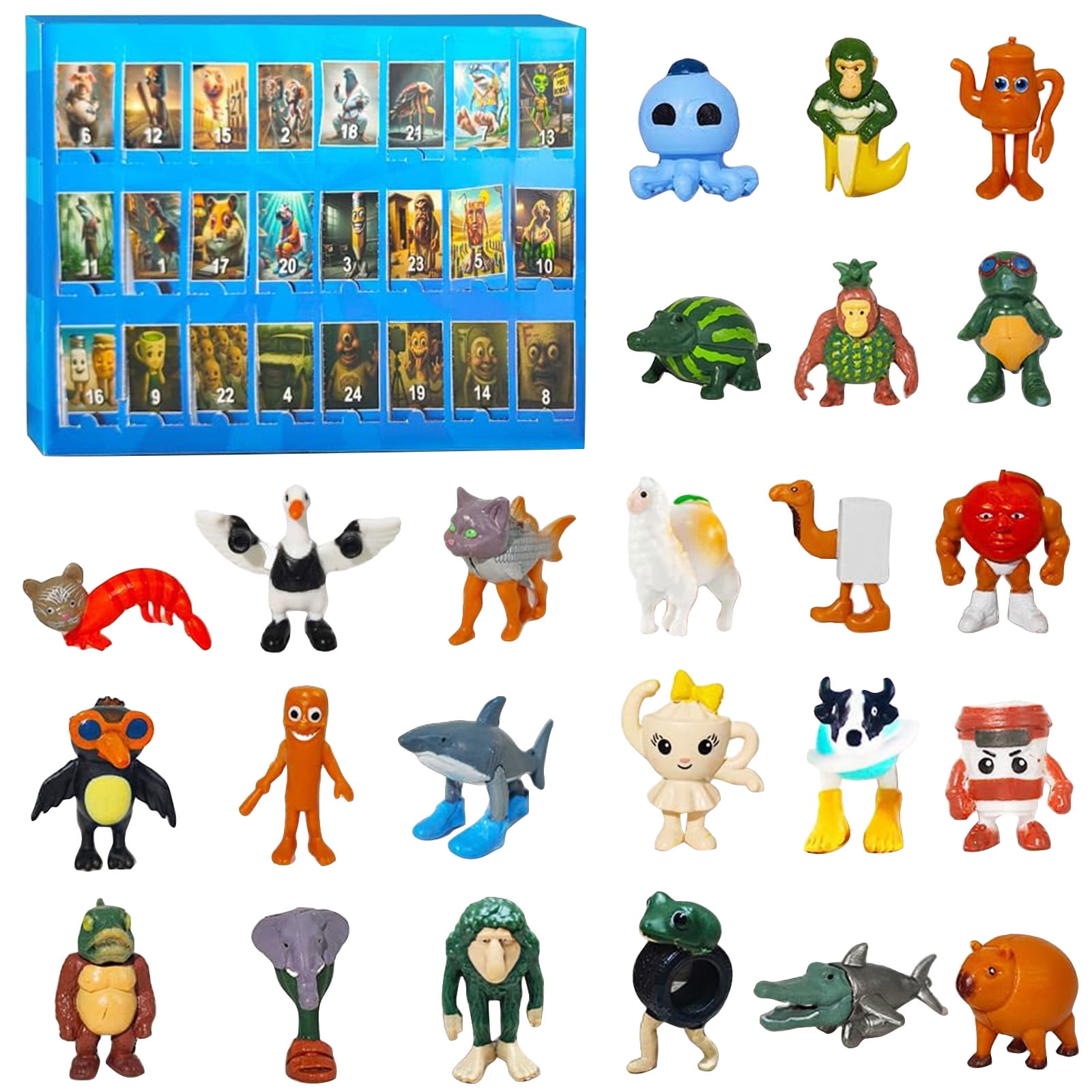 24PC Italian Brainrot Action Figure,Tralalero Tralala Action Figure Set ...