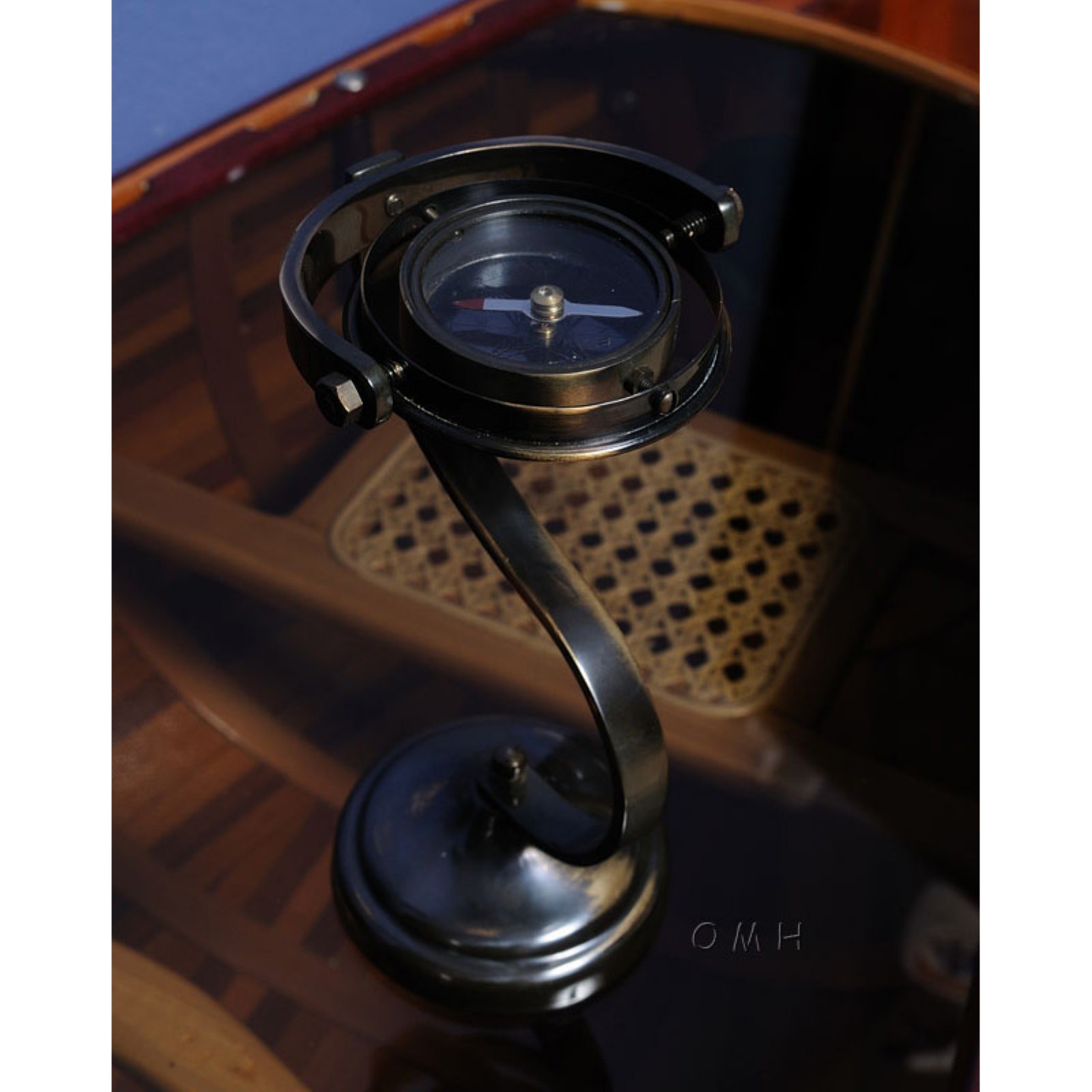 Gimbaled Compass on brass stand - Walmart.com