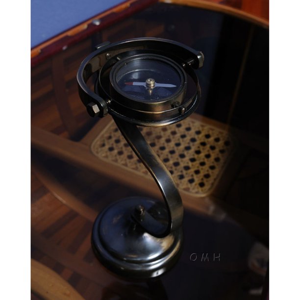 Gimbaled Compass on brass stand - Walmart.com