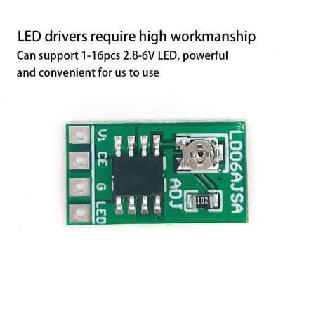 DC 2.8-6V LED Driver Portable Removable Replacement Adjustable ...