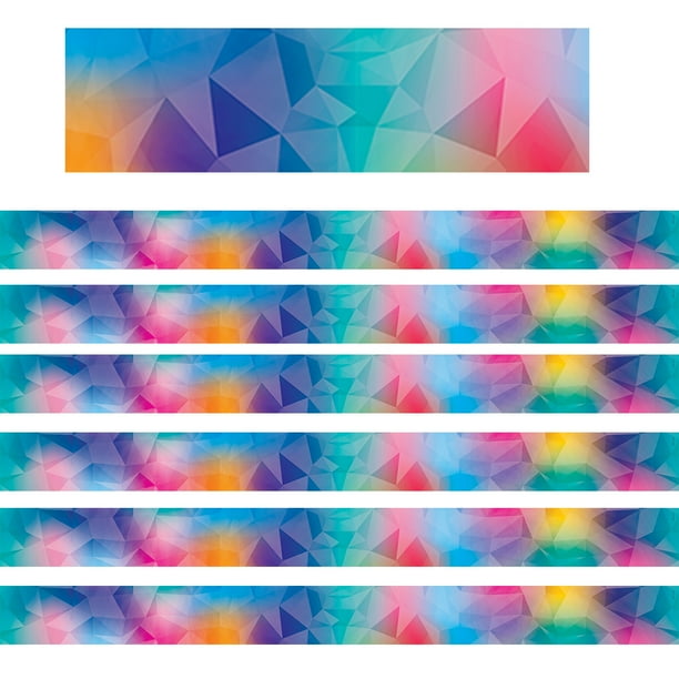 Creative Teaching Press Mystical Magical Rainbow Prism Border, 72 ...