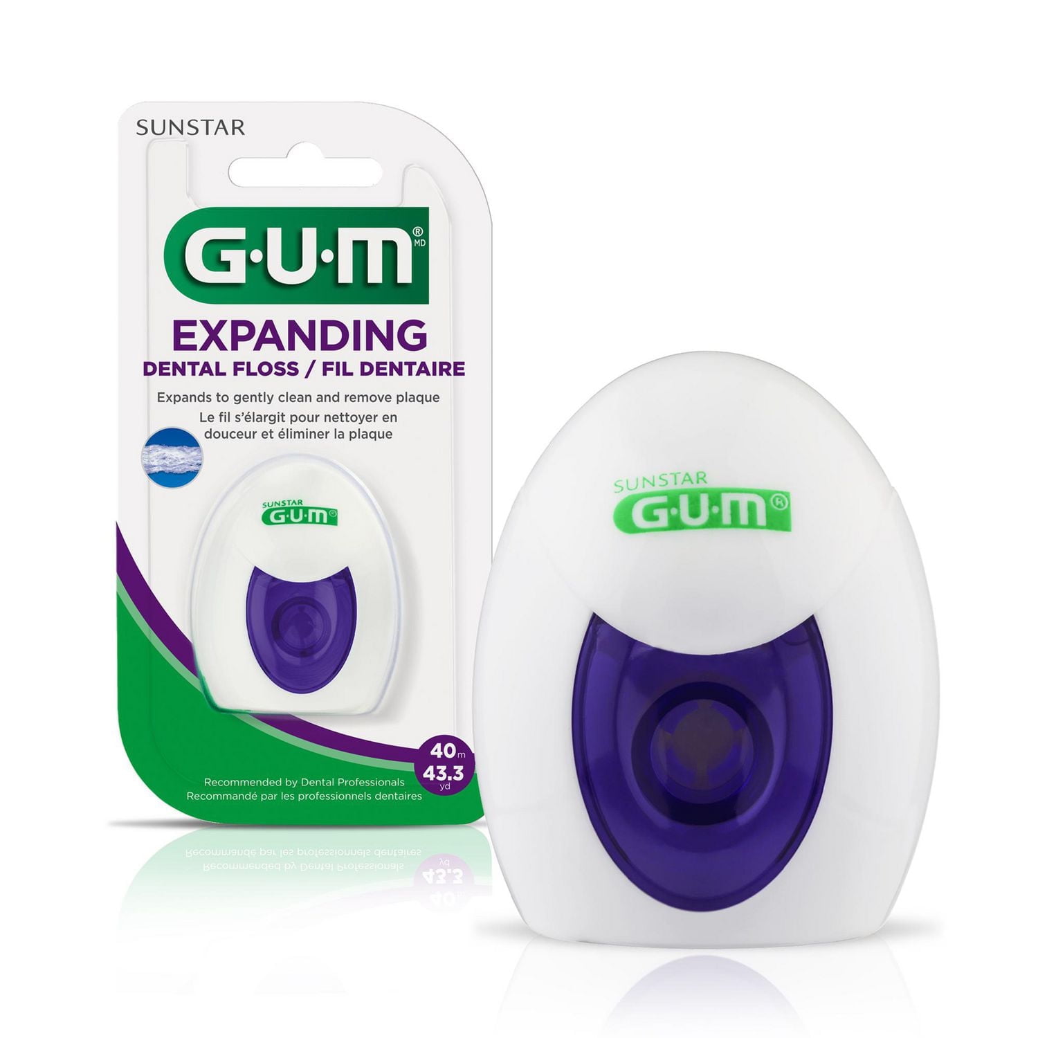 GUM® Expanding Waxed Dental String Floss, 40M - Walmart.ca
