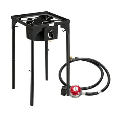 GoDecor Portable 75,000 BTU Outdoor Single Burner Propane Gas Stand LP ...