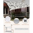 Beige White Western Cowboy Sun Shade Sail 6.5' x 10', Vintage Cactus ...