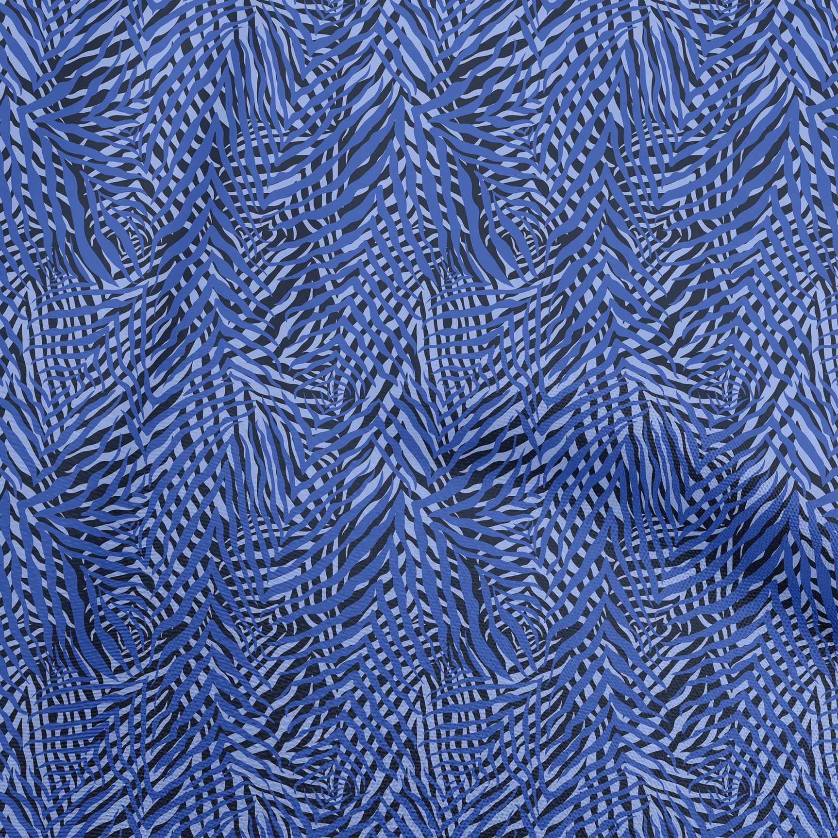 oneOone Cotton Silk Medium Blue Fabric Ocean Underwater Life Diy ...