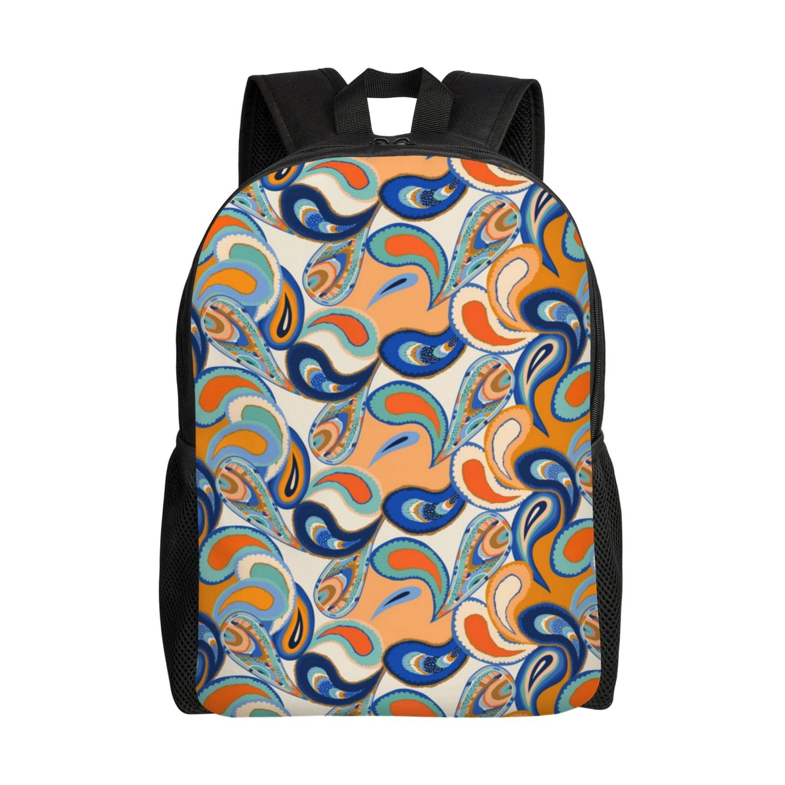 Disketp Fashionable Paisley Mochila Unisex de Apertura Lateral Completa ...