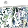 Spring Floral Shower Curtain for Bathroom, Watercolor Green Eucalyptus ...