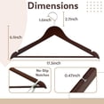 Wooden Hangers, 20 Pack Coat Hangers with Extra Smooth Finish ...