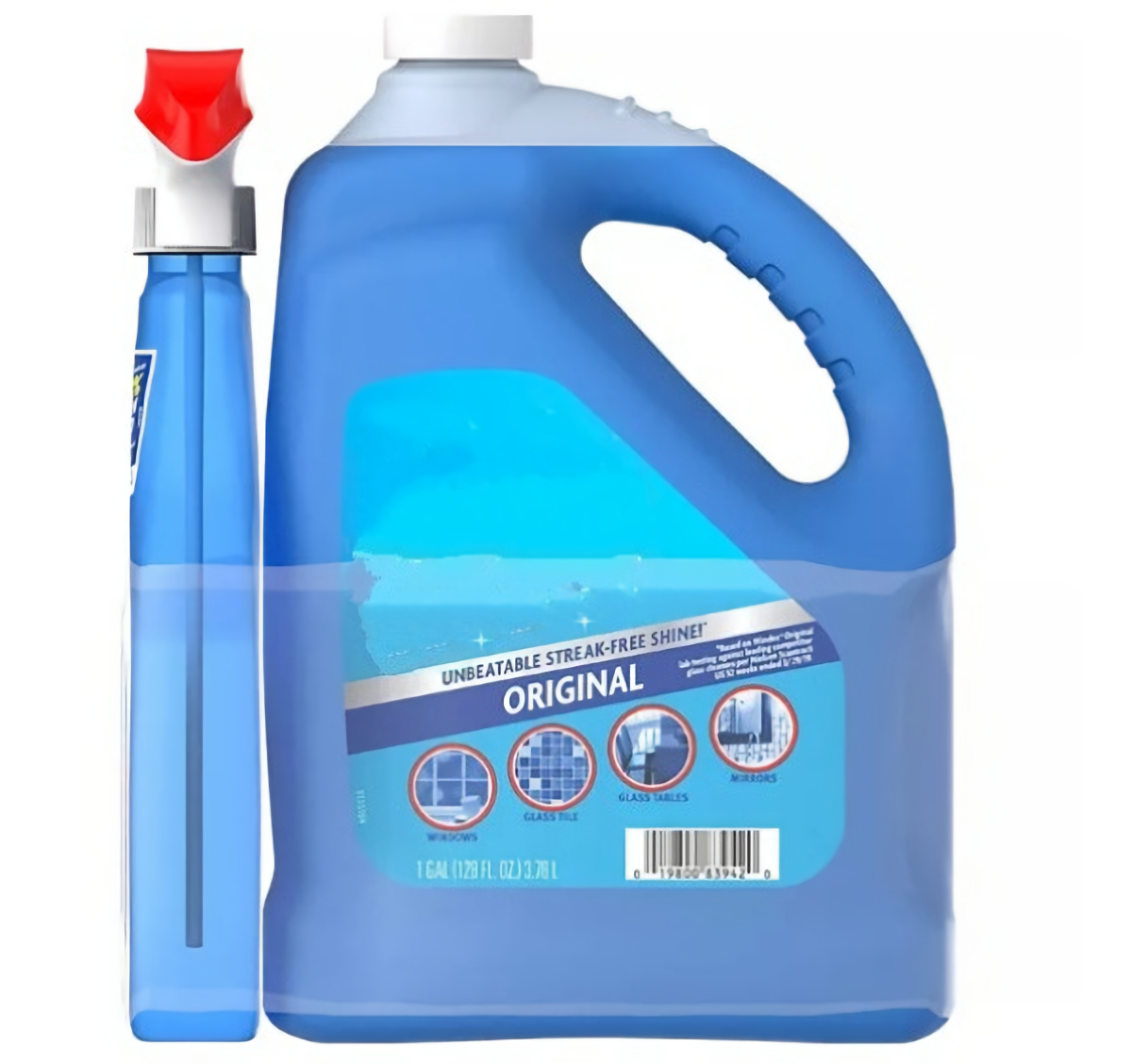 Original Glass Cleaner (128 fl. oz. Refill + 32 fl. oz. Trigger ...
