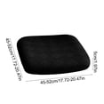 Black Polyester Office Chair Seat Cover 18" Washable Desk Chair ...