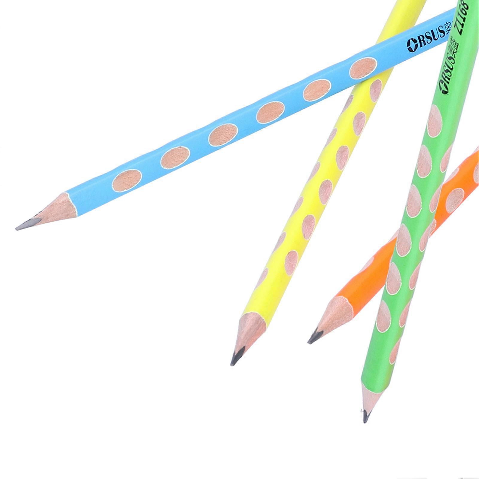 30Pcs Triangular Pencil HB MultiColor Children Student Writing Drawing ...