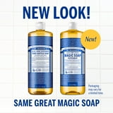 Dr. Bronner's Peppermint Liquid Soap 32 oz for face, body, hands ...