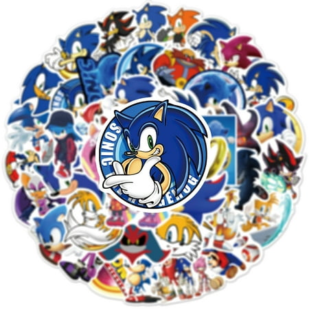 100 sheets of supersonic mouse sonic super sonic cartoon sticker ...