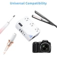 250 converter plug, international travel converter, with 2 and 2- ports ...