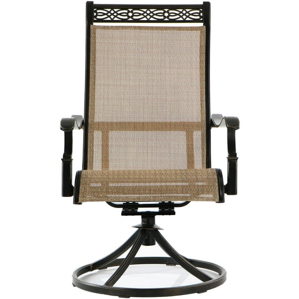 Hanover Manor 11-Piece Outdoor Dining Set in Cedar with 10 Contoured ...