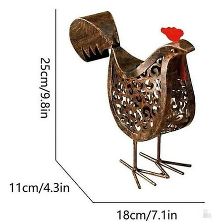 Solar Lights Outdoor Waterproof Chicken, Solar Chicken Lanterns Retro ...