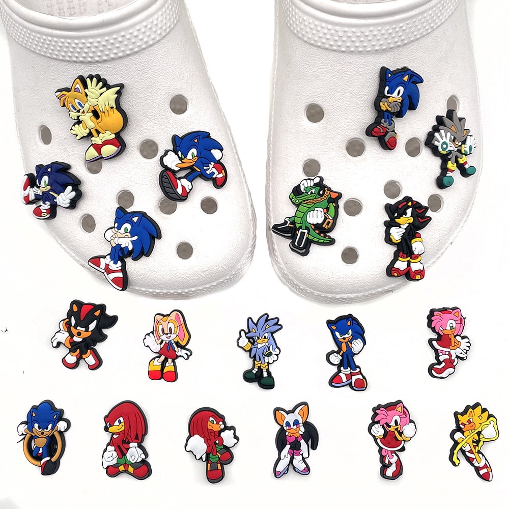 Click here for Queilt Shoe Charms 20pcs Sonic Hedgehog Sonic Hole... prices