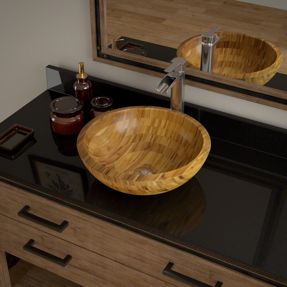 890 Bamboo Vessel Sink 731 Ens. in Chrome - Walmart.com