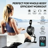 POOBOO Magnetic Rowing Machine, Foldable, 8 Level Resistance, Digital ...