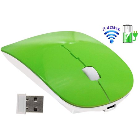 Ultra Slim / Small Gaming Wireless Optical Mouse for PC Laptop ...