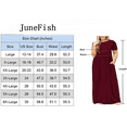 JuneFish Women's Summer Plus Size 2X to 6X Maxi Loose Dress with ...